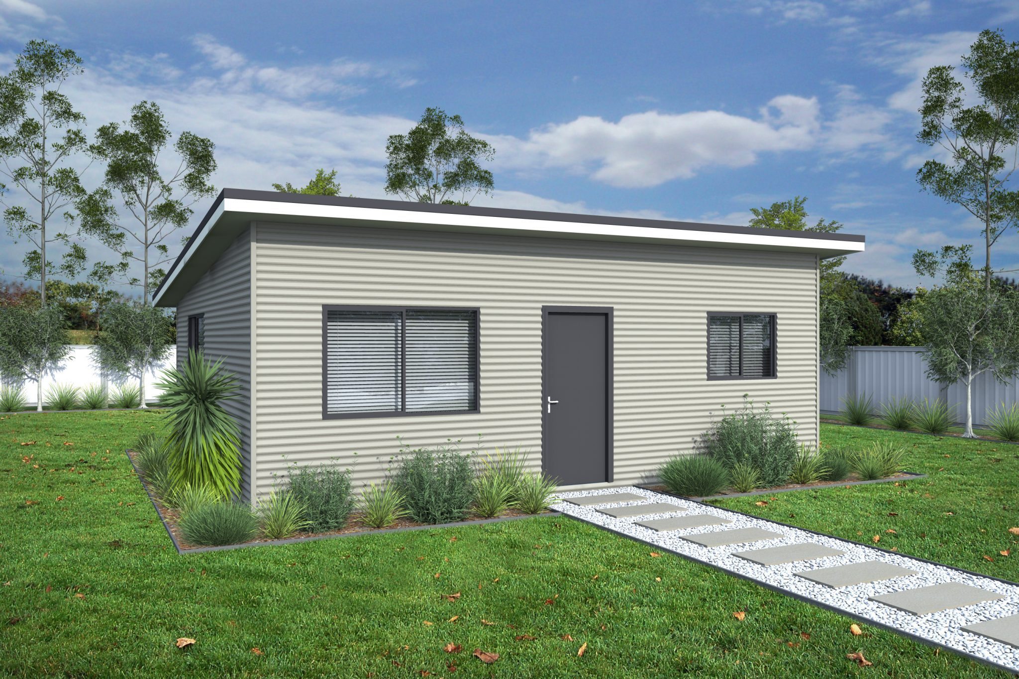 Hobby Hut one bedroom steel cabin - Backyard Shacks Ranbuild